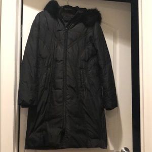 Via Spiga Jackets & Coats | Plus Size 1x Quilted Coat W Side Tabs ...